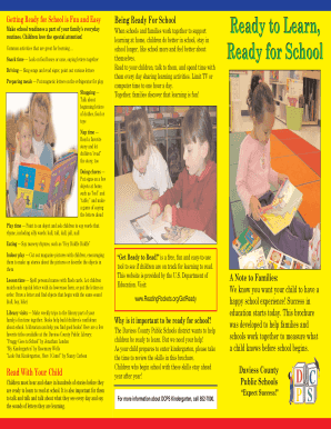 Fillable Online Getting Ready for School is Fun and Easy Fax Email ...