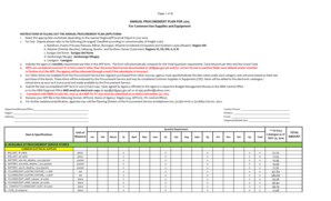 Annual Procurement Plan Pdf - Fill Online, Printable, Fillable, Blank ...