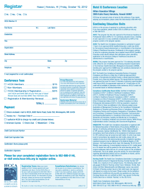 Fillable Online hcca-info Honolulu, HI Fax Email Print - pdfFiller