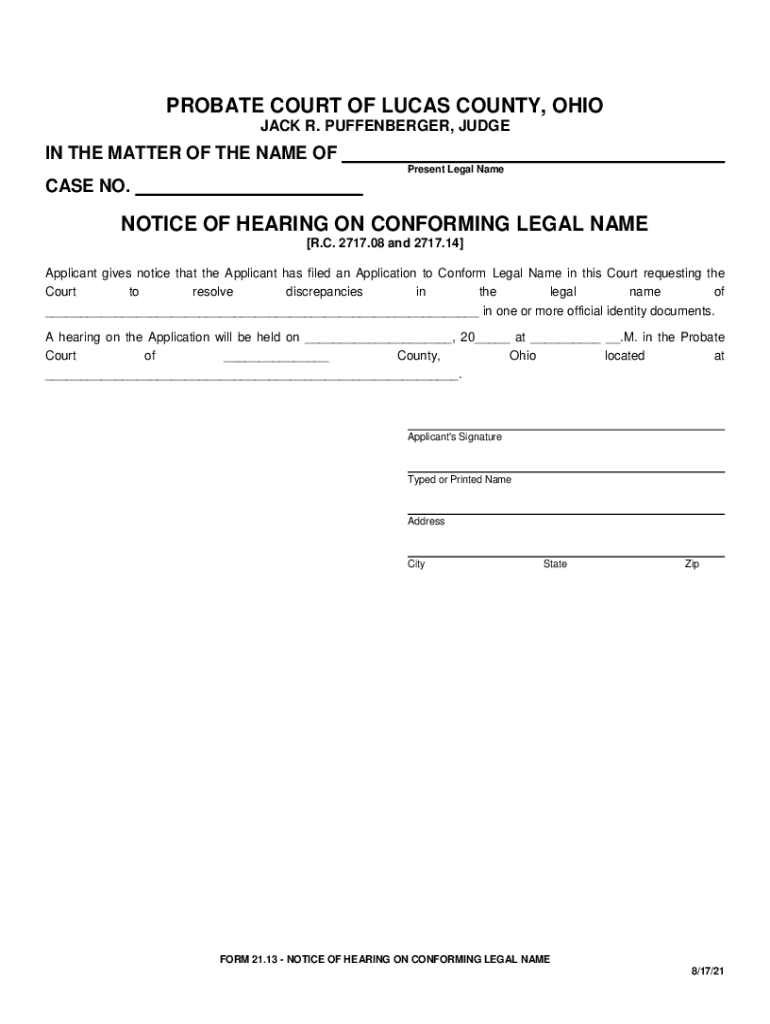 Fillable Online Justia :: Notice Of Hearing For Appointment Of Guardian ...