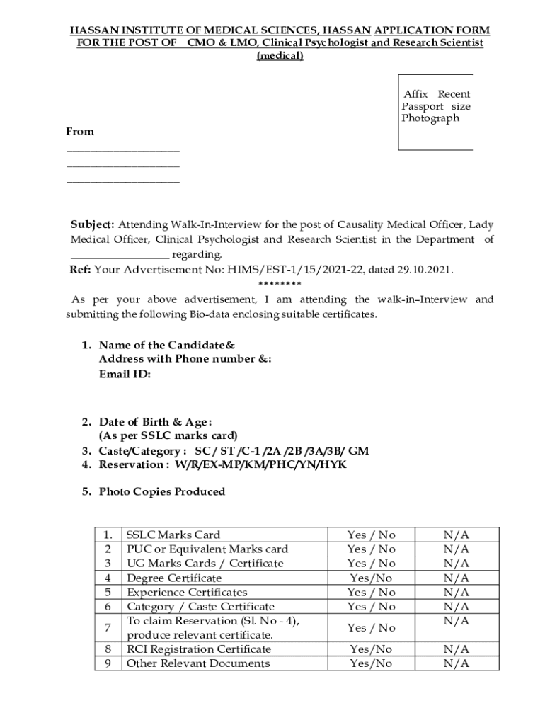 Fillable Online Application Form Non Teaching 1 Fax Email Print - pdfFiller