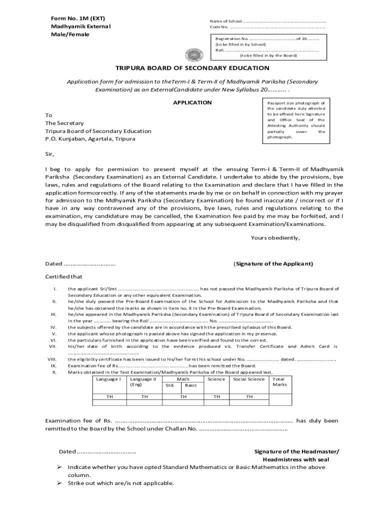 Fillable Online Form No. 1M EXT Fax Email Print - pdfFiller