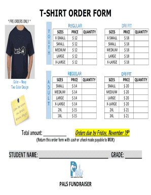 Fillable Online Shirt Size Order Distribution: What Sizes to Order for ...