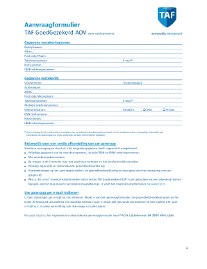 Fillable Online TAF AVF GGAOV - intranet.taf.nl Fax Email Print - pdfFiller