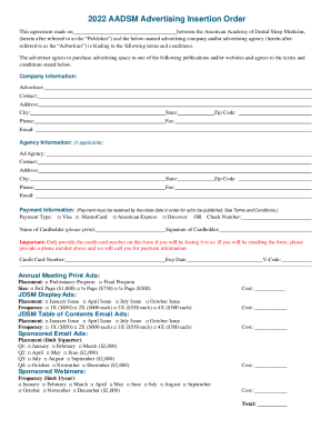 Fillable Online AADSM Guidelines Archive - American Academy of Dental ...