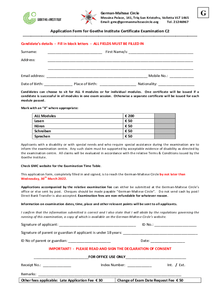 Fillable Online Fillable Online Fillable Online FIT Exam Application ...