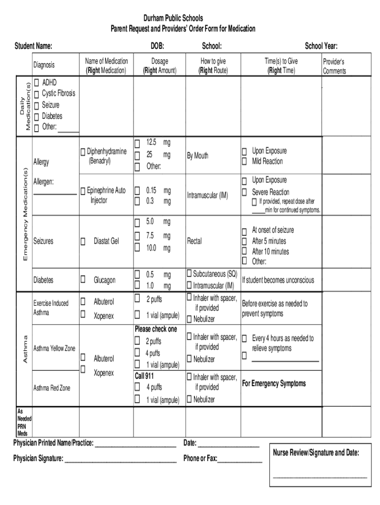 Fillable Online DPS Forms / Home - Durham Public Schools Fax Email ...