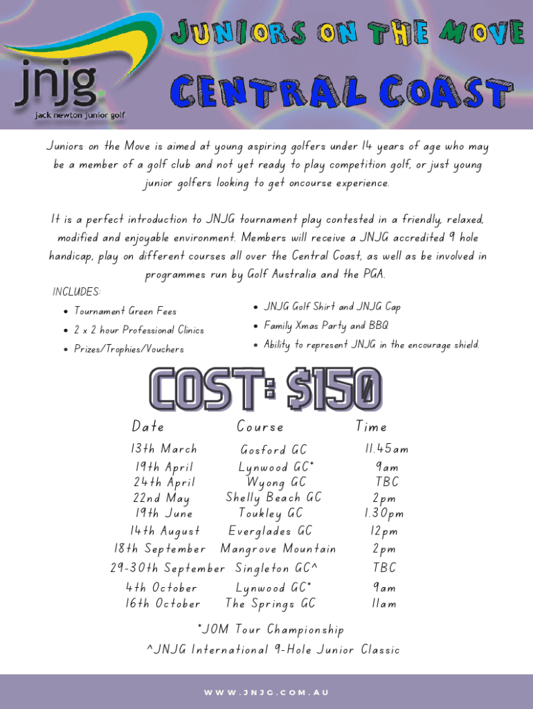 Fillable Online JOM Central Coast Form Fax Email Print - pdfFiller