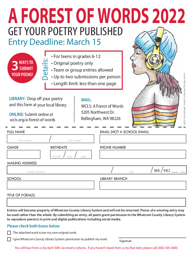 Fillable Online Submit Your Best Poem - Publish Your Poetry Online Fax ...