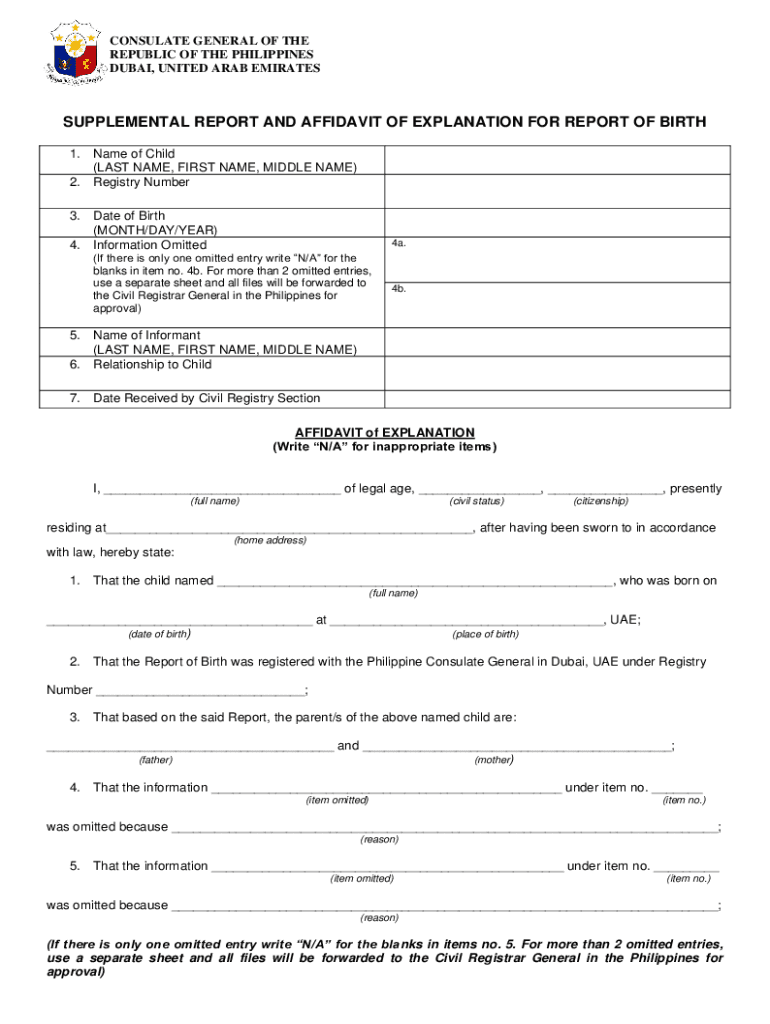 Fillable Online Department of Foreign Affairs - Affidavit of Support ...