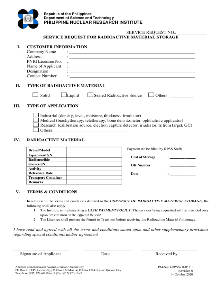 Fillable Online Republic of the Philippines Department ... - pnri.dost ...