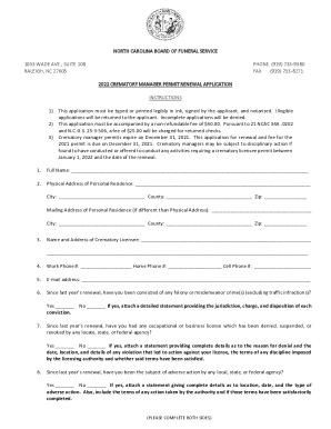 Fillable Online Laws & Rules - North Carolina Board of Funeral Service Fax Email Print - pdfFiller