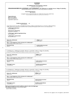 Fillable Online EASA FORM 15 C AIRWORTHINESS REVIEW CERTIFICATE Fax ...