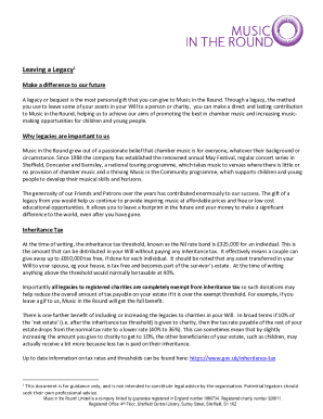 Fillable Online Legacy fact sheet Fax Email Print - pdfFiller