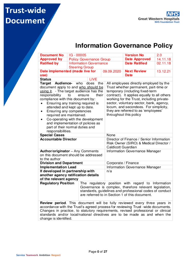 Fillable Online IT Governance Guide - U.S. Department of ...