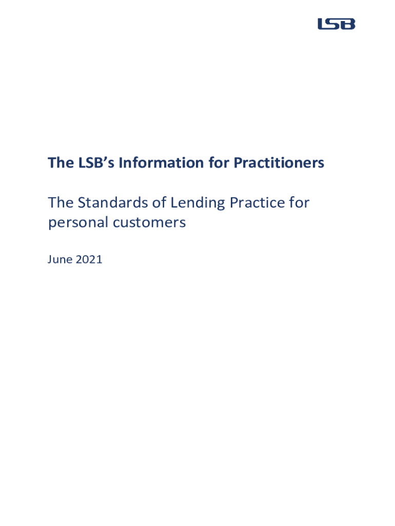 Fillable Online The LSB s Information for Practitioners. The Standards ...