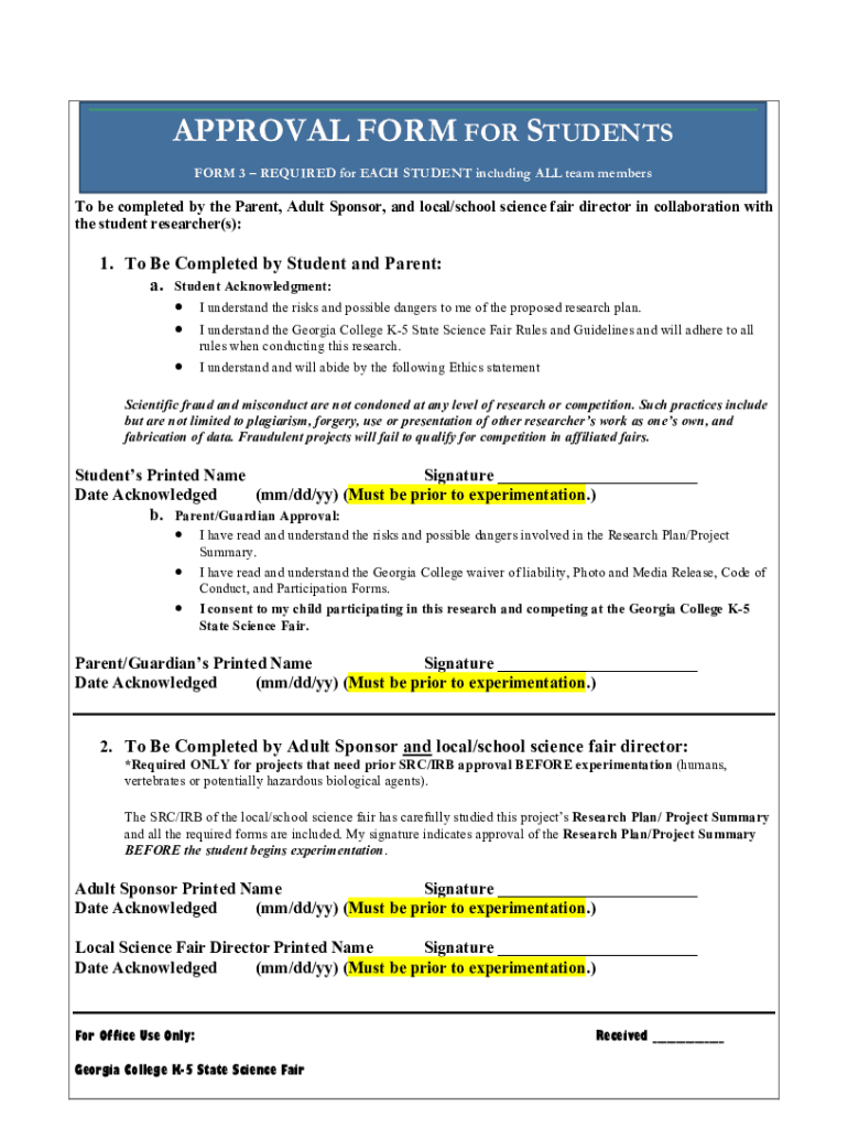 Fillable Online approval form.pdf - Approval Form(1B A completed form ...