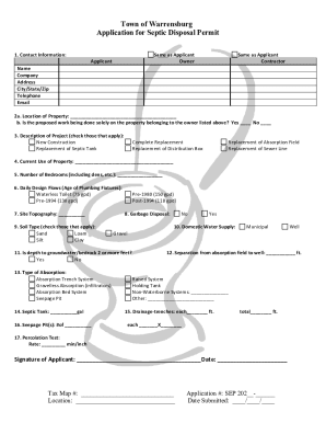 Fillable Online On-Site Sewage Disposal System Application - Assessment ... Fax Email Print ...