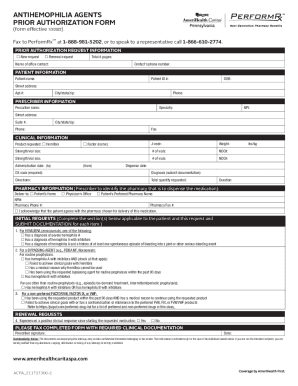 Fillable Online Antihemophilia Agents Prior Authorization Form ...