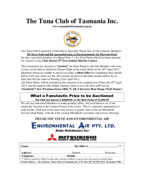 Fillable Online The Tuna Club of Tasmania... - The Tuna Club of ...