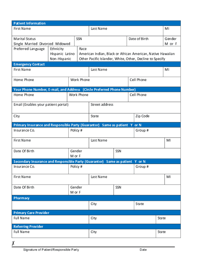 Fillable Online Fillable Online New Patient Form - Windsor Dermatology ...