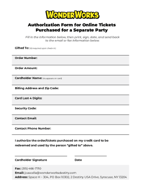 Fillable Online Credit Card Authorization Form Templates ...