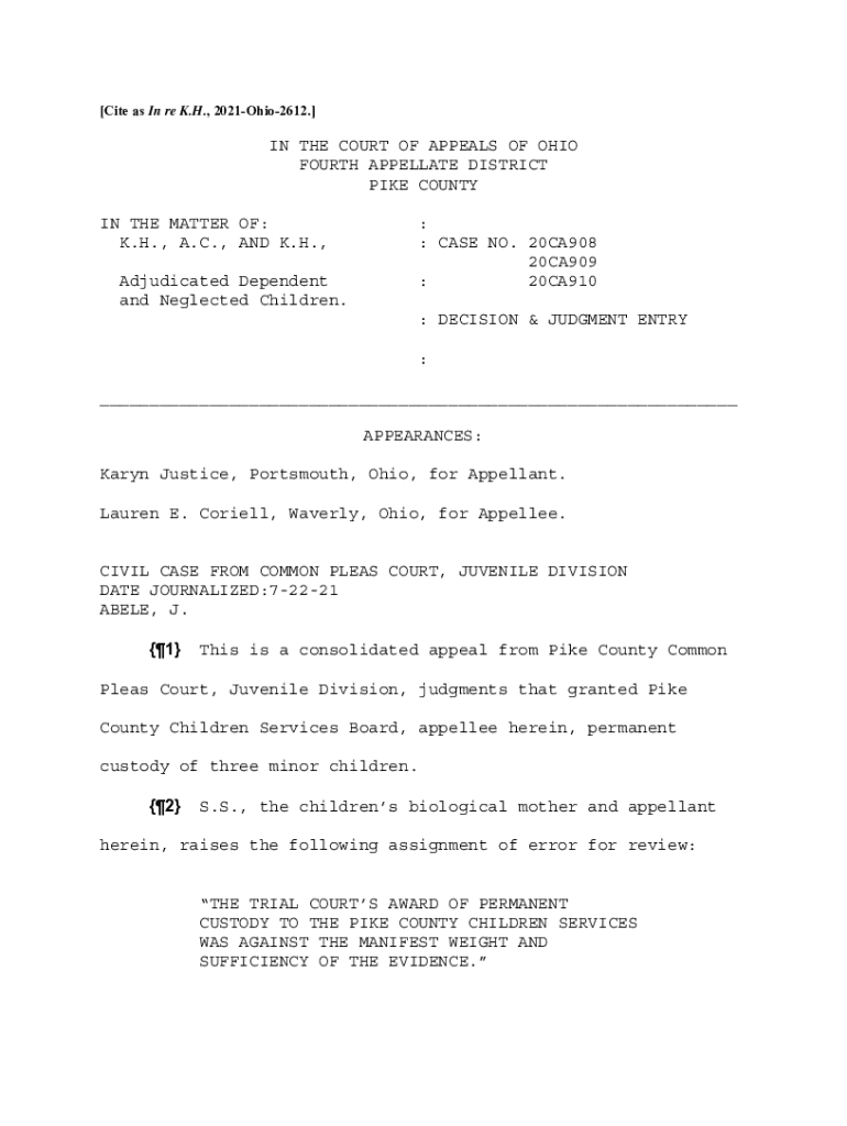 Fillable Online In re K.H. - supremecourt.ohio.gov Fax Email Print ...