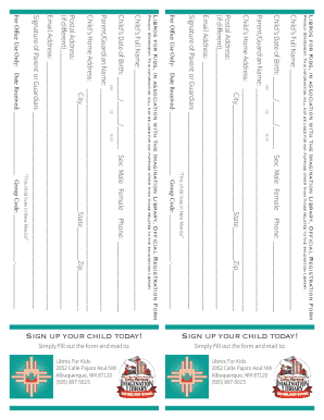 Fillable Online Dolly Partons Imagination Library Registration Form Fax Email Print - pdfFiller
