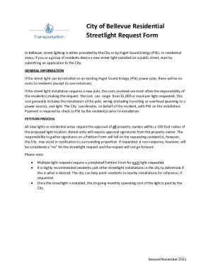Fillable Online Street Light Request Form11-2021DRAFT Fax Email Print ...