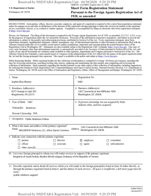 Fillable Online efile.fara.govdocs5483-Short-Form-20200430-774Received ...