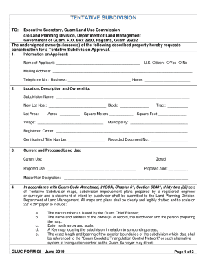Fillable Online bsp guam Fillable Online dlm guam GLUC Form 05 ...
