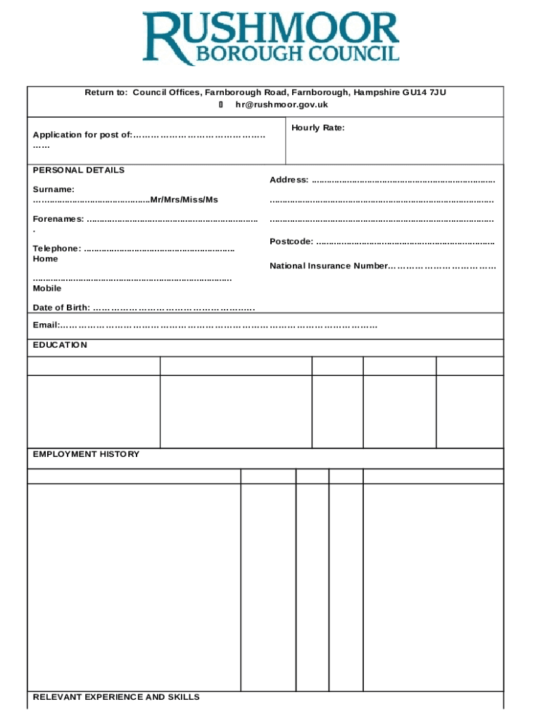 Directions to council offices - Rushmoor Borough Council Doc Template ...