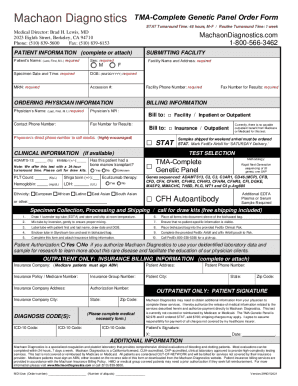 Fillable Online Fillable Online AHUS Genetic Panel Order Form 48 hours ...