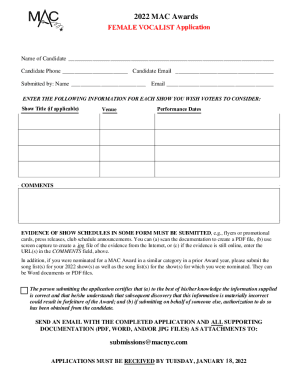 Fillable Online Candidate Profile Template.doc - Your Full Name Address ...