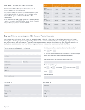 Fillable Online RIBA Chartered Practice UK Application Form Fax Email ...