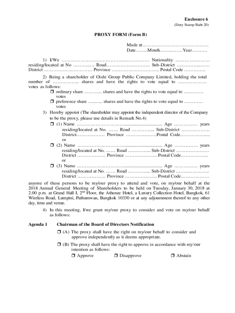 Fillable Online Proxy Form Fax Email Print - pdfFiller