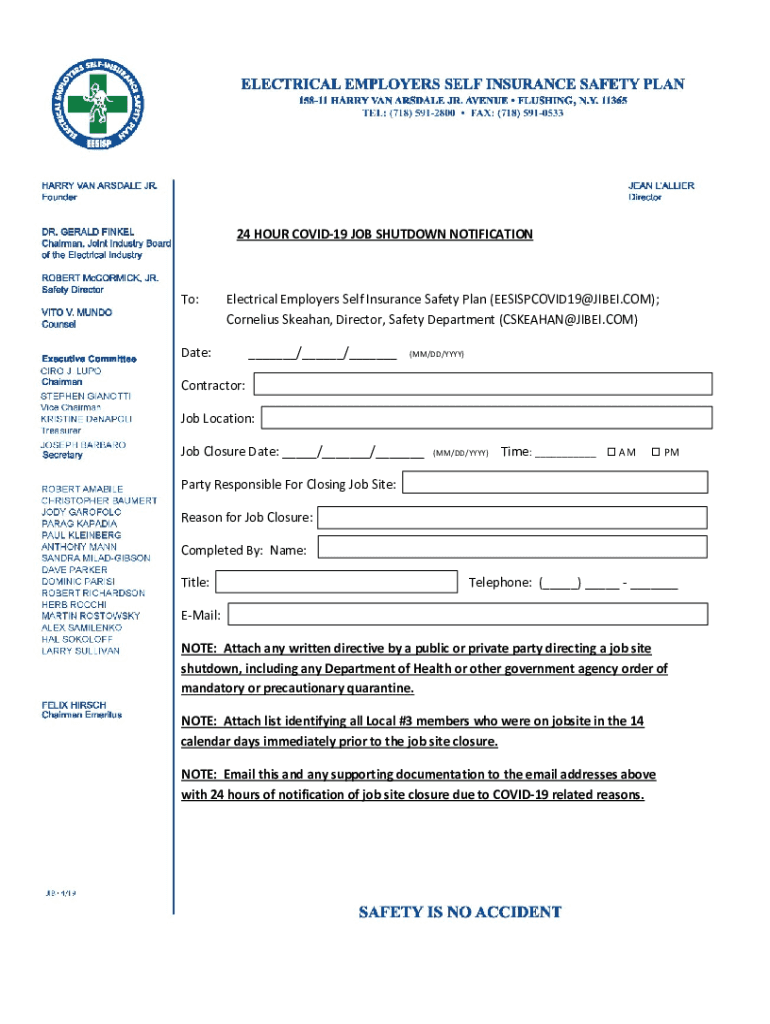 Fillable Online Employer Notification Tool - Occupational Safety and ...