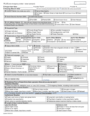 Fillable Online Hmis intake form template" Keyword Found Websites ...