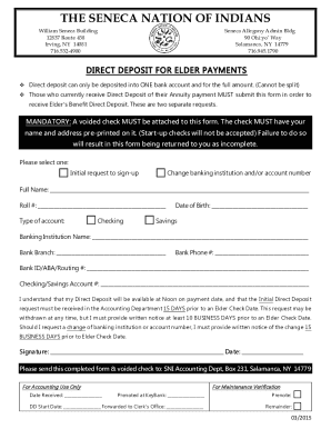 Fillable Online Seneca Nation Of Indians - Irving, NY at 12837 Route ...