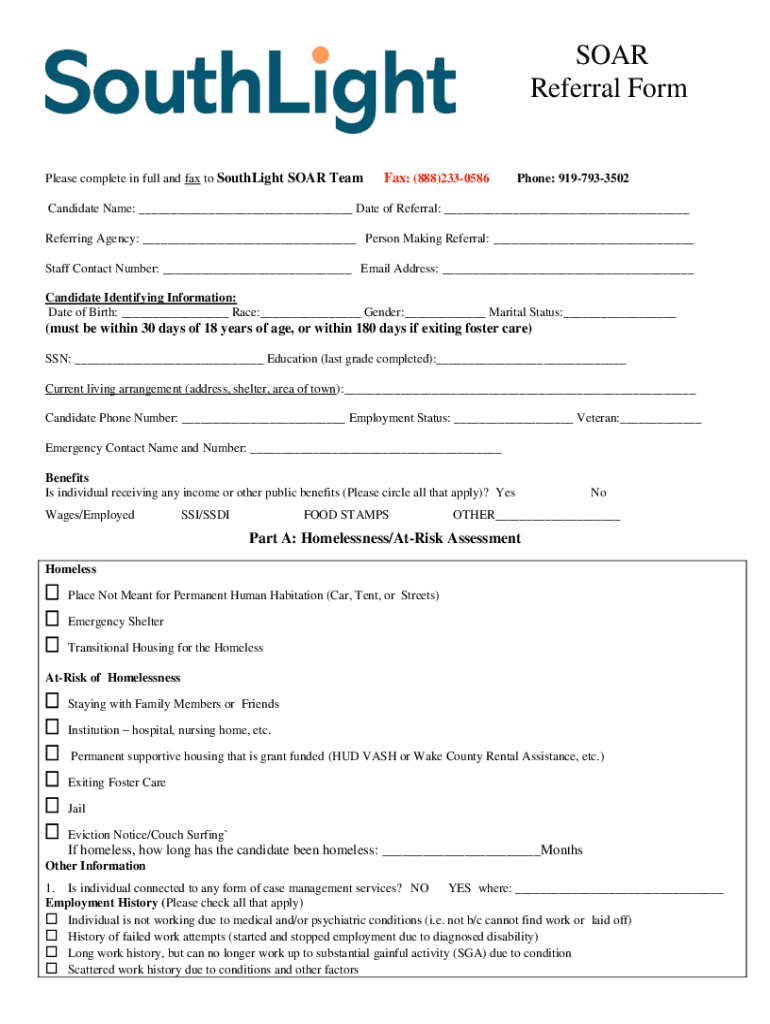Fillable Online SampleSOARReferralTool011620 (2).docx - Sample SOAR ...