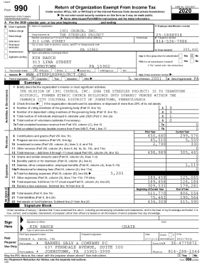 Fillable Online Form 990 Series Downloads - 2020 Internal Revenue ...