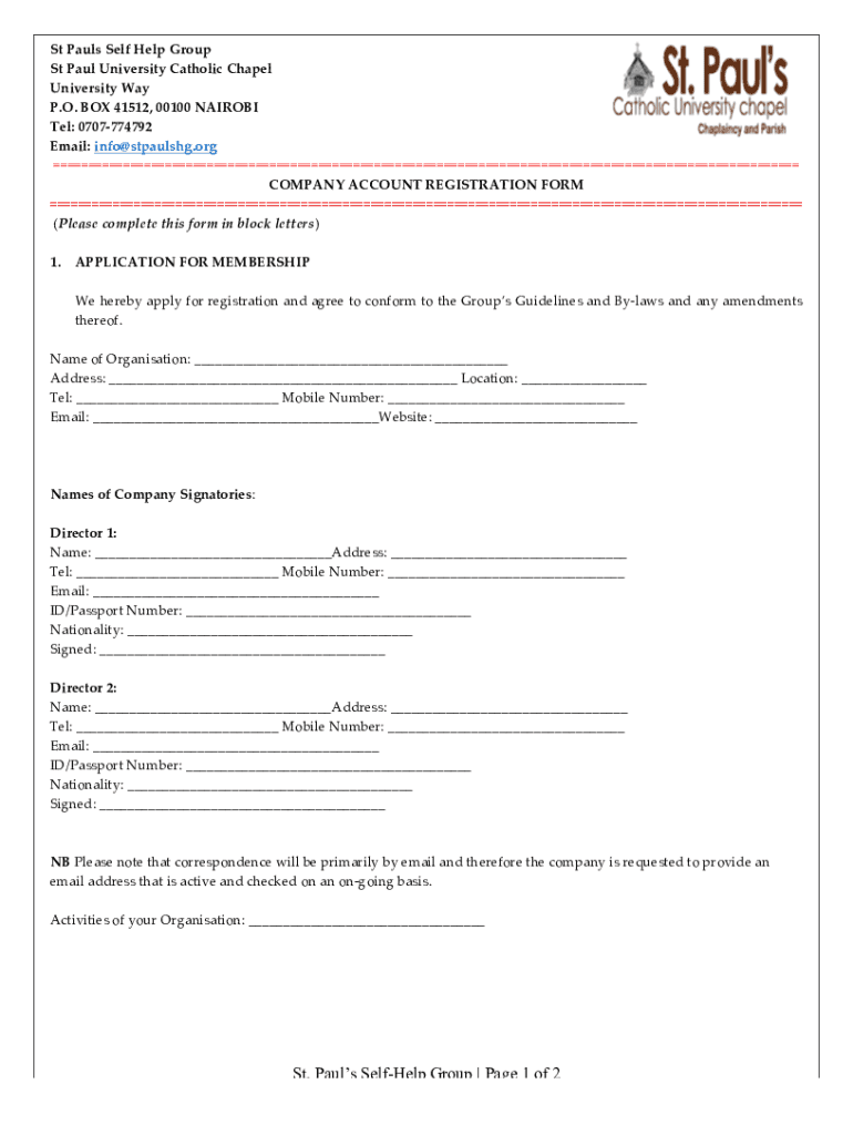 Fillable Online St pauls university application forms - Canadian guide ...