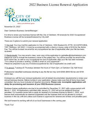 Fillable Online Fillable Online 2020 Business License Renewal ...