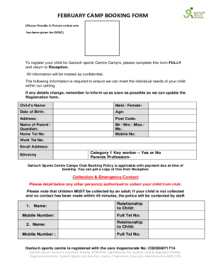 Fillable Online Summer Camp Detailed Registration Form TemplateJotform Fax Email Print - pdfFiller