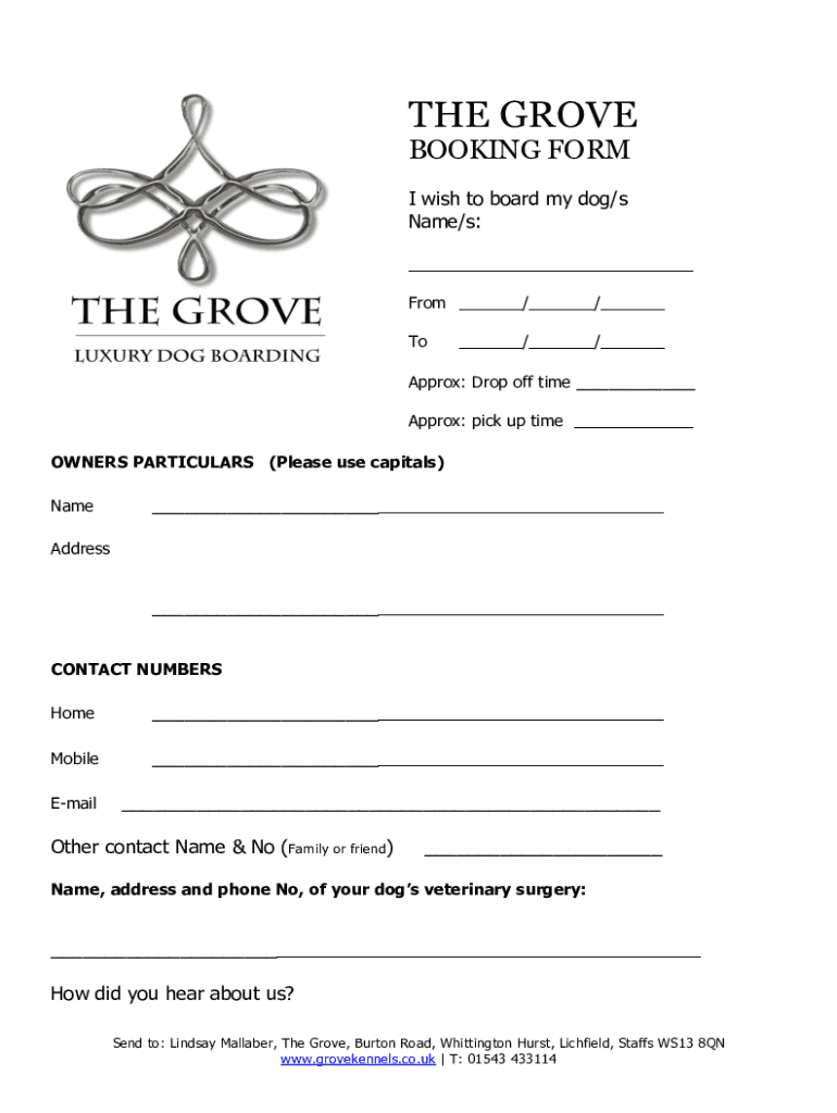 Fillable Online Reservation Forms - Form TemplatesJotFormBooking Forms ...