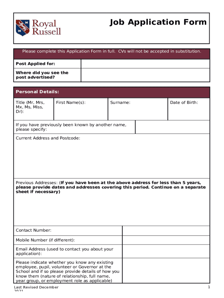 CVS Application and Start a Career TodayJob Application ... Doc ...