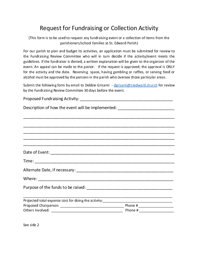 Fillable Online Fundraising Request Form v2.docx Fax Email Print ...