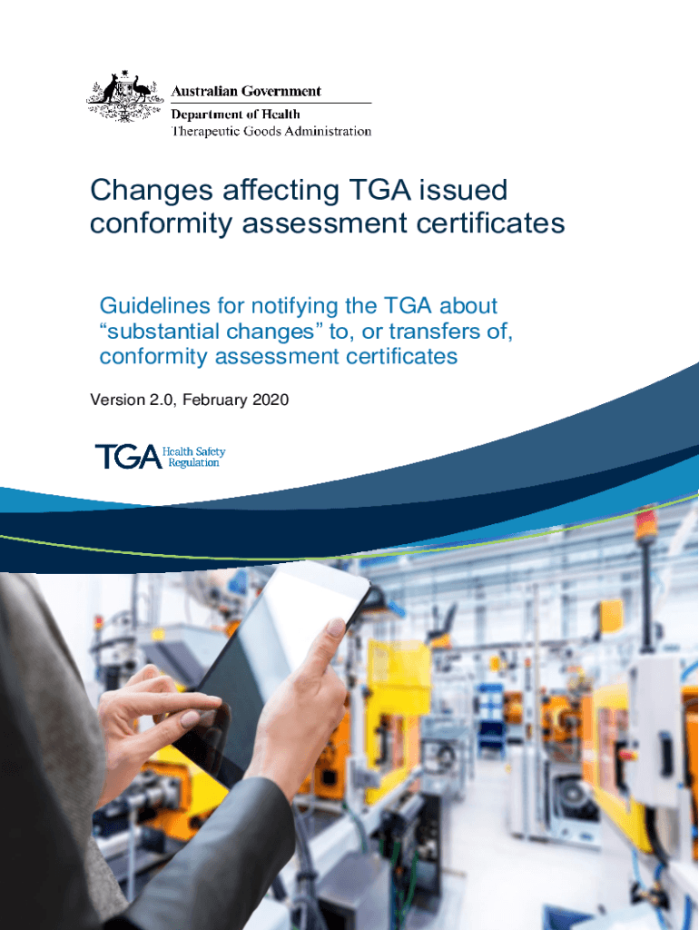 Fillable Online Changes affecting TGA-issued conformity assessment ...