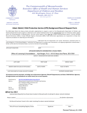 Fillable Online dss sd General Out of State Screening Release Form ...
