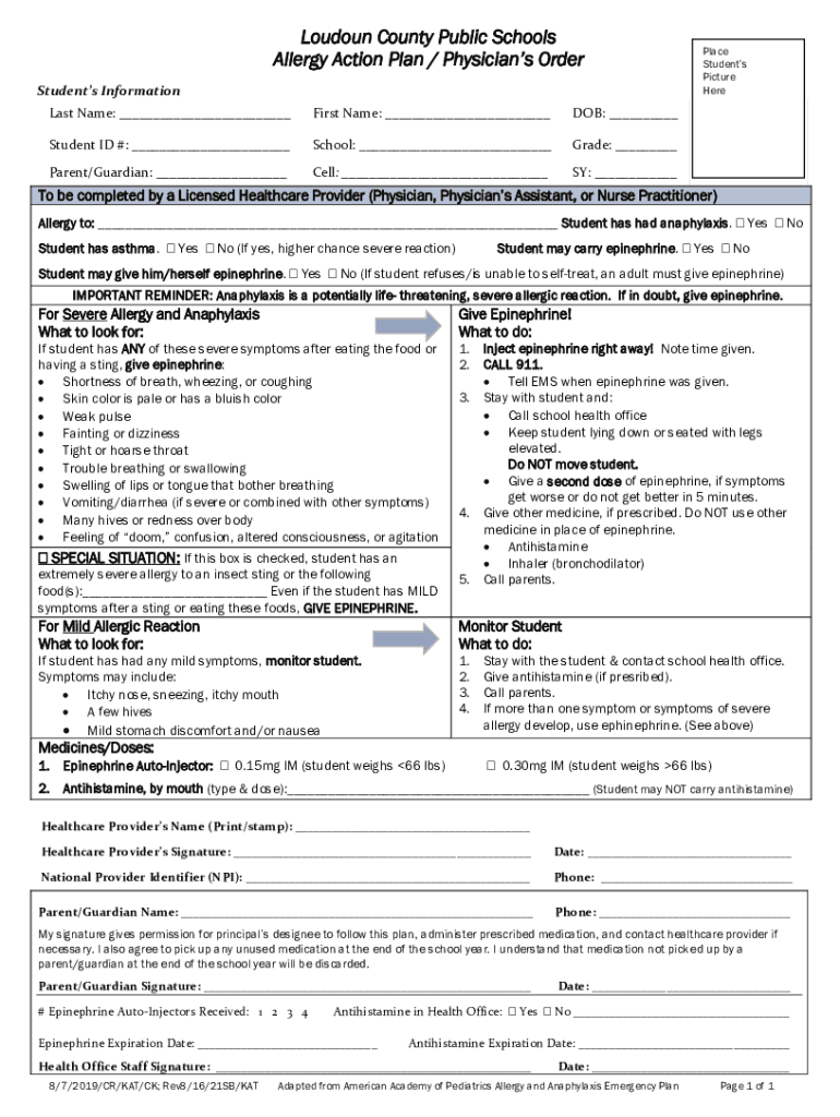 Fillable Online www.lcps.orgcmslibLoudoun County Public Schools Adrenal ...